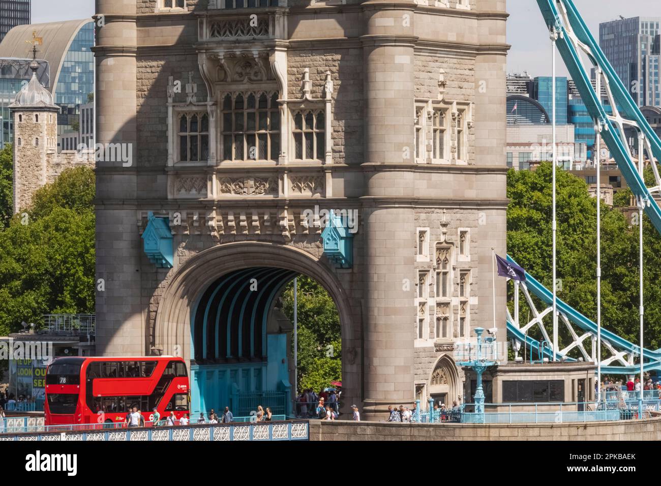 England, London, Close-up detail of Tower Bridge Stock Photo - Alamy