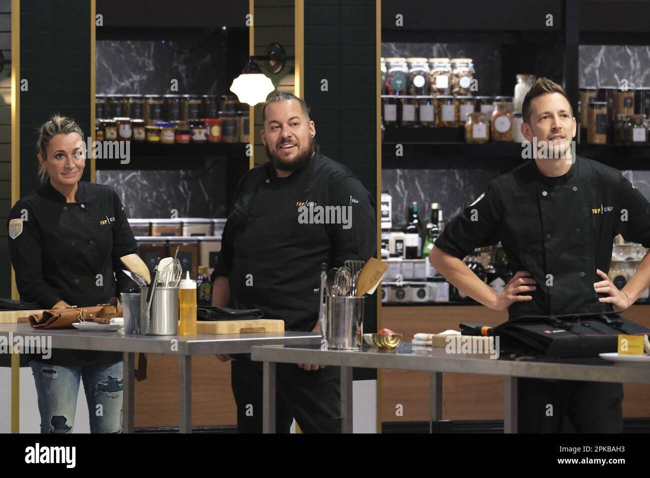 TOP CHEF, from left: contestants Begona Rodrigo, Amar Santana, Tom ...