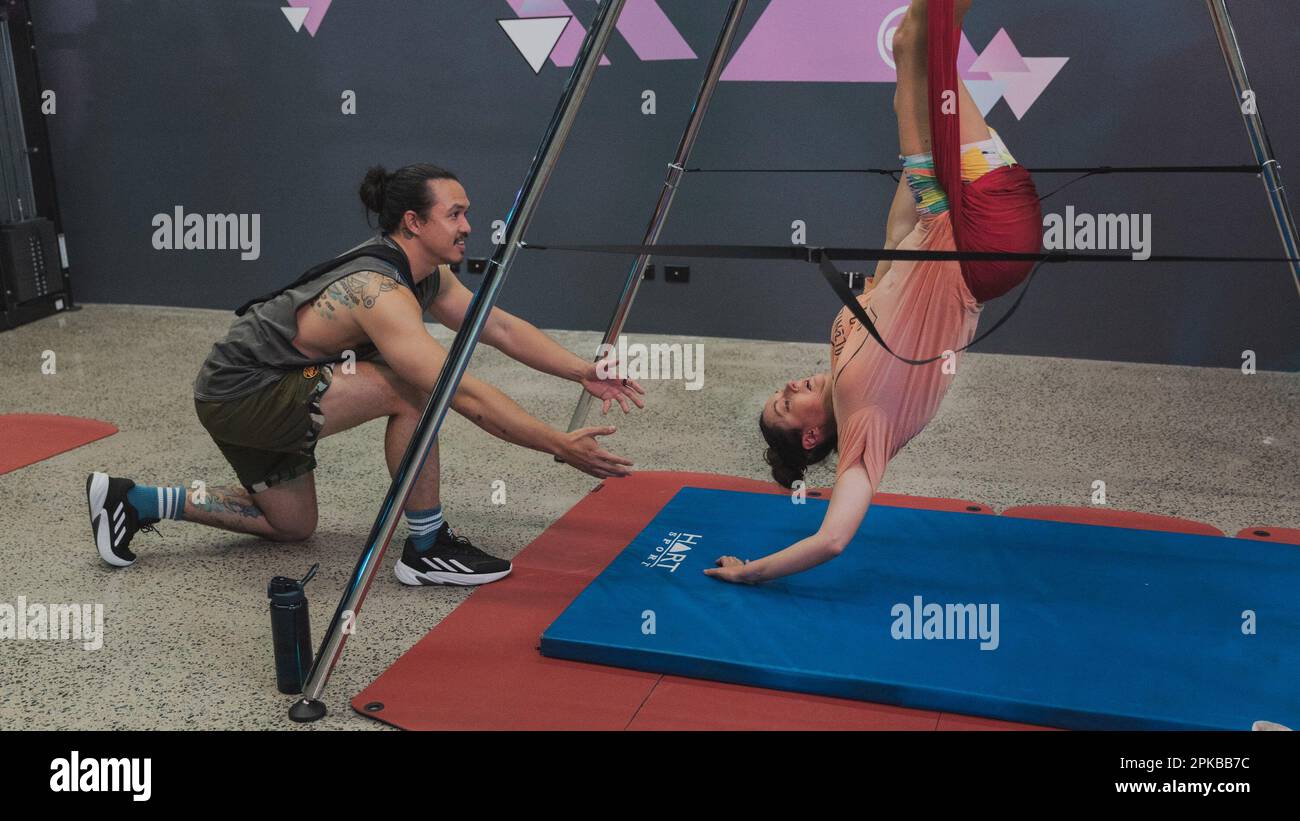 WELLMANIA, from left: Alexander Hodge, Celeste Barber, (Season 1, ep ...