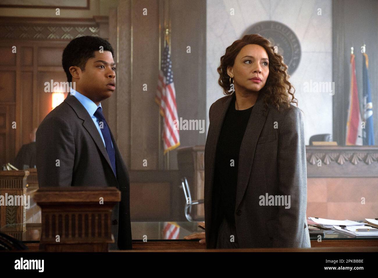 YOUR HONOR, from left: Benjamin Flores Jr, Carmen Ejogo, 'Part Twenty', (Season 2, ep. 210 ...