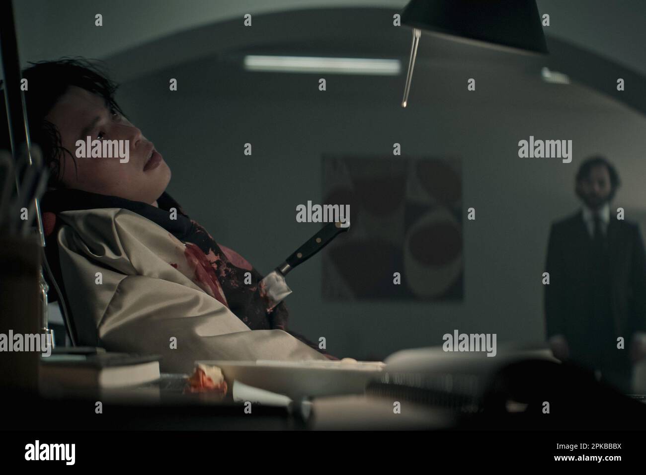 YOU, from left: Aidan Cheng, Penn Badgley, Portrait of the Artist ...