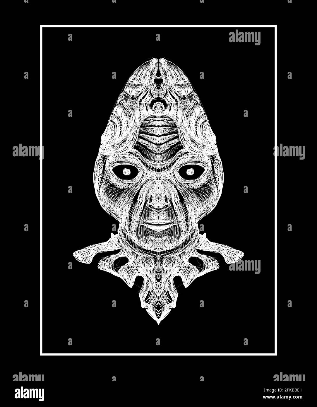 Alien creature - digital painting Stock Photo - Alamy