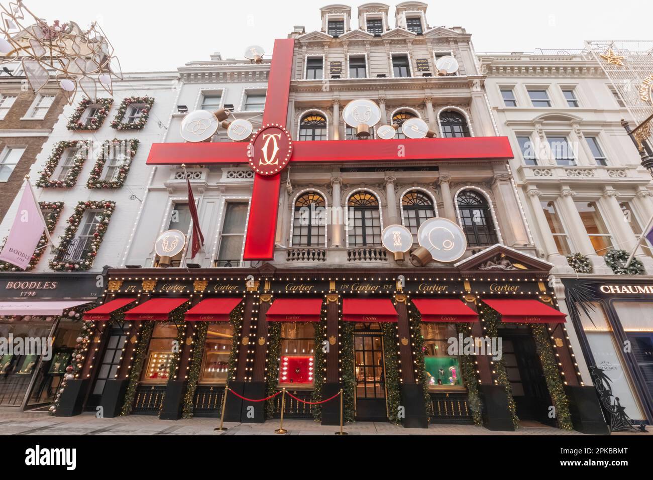 England, London, Piccadilly, New Bond Street, Exterior Facade View of ...