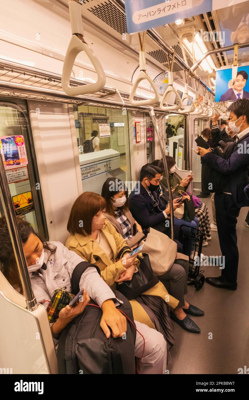 Japan, Honshu, Tokyo, Subway Passengers Stock Photo - Alamy