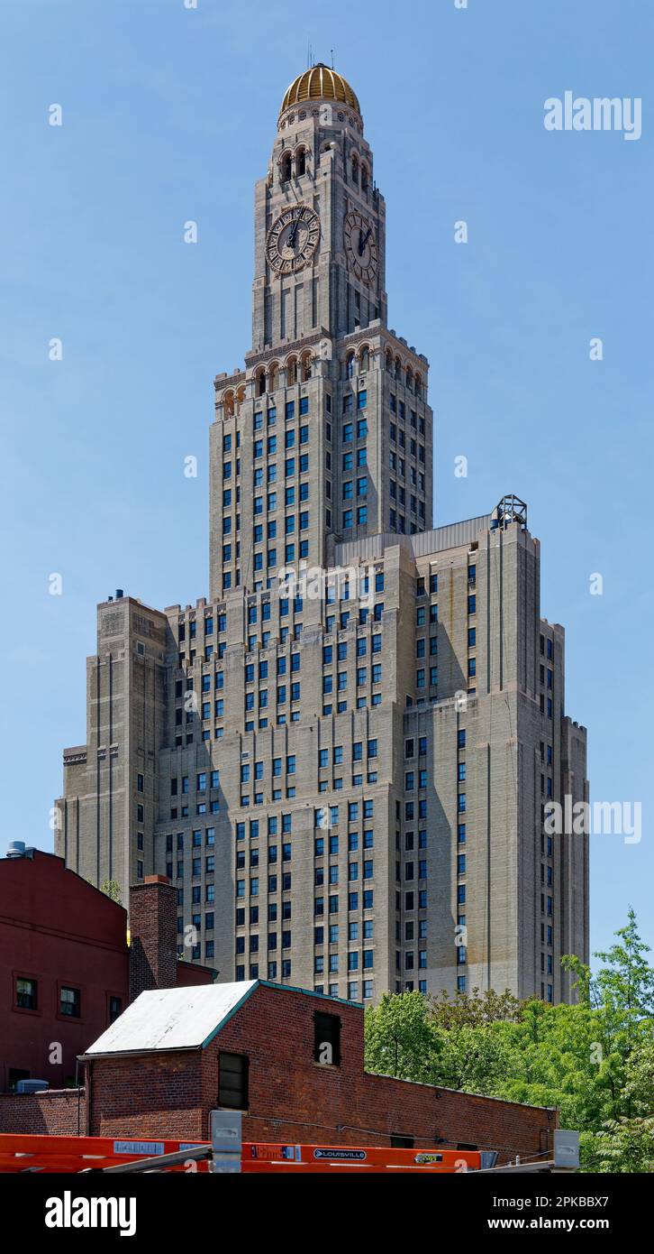 Brooklyn landmark Williamsburgh Savings Bank Tower is a brick and terra ...
