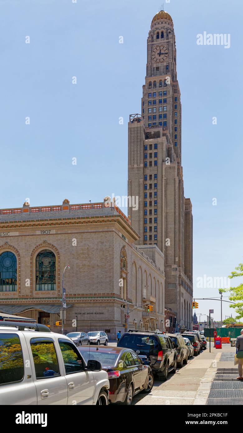 Brooklyn landmark Williamsburgh Savings Bank Tower is a brick and terra ...