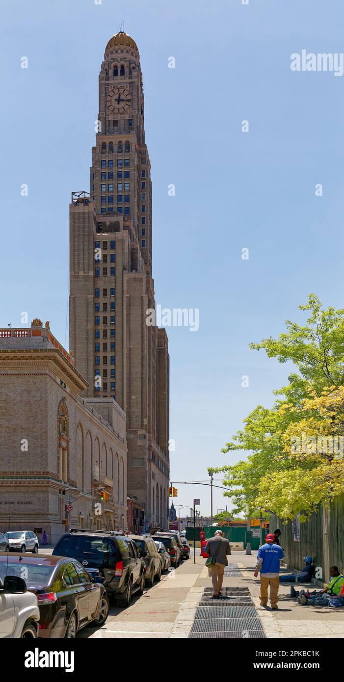 Brooklyn landmark Williamsburgh Savings Bank Tower is a brick and terra ...