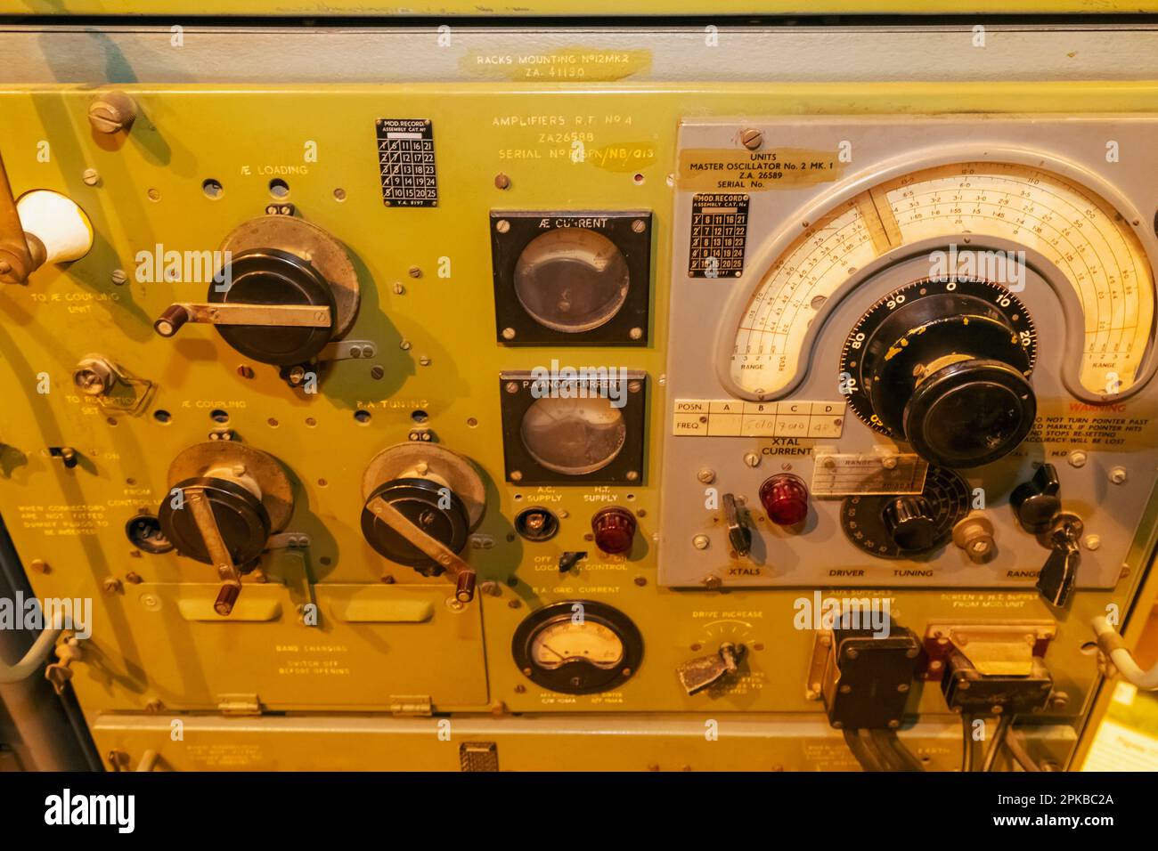 England, Dorset, Blandford Forum, Royal Signals Museum, Interior ...