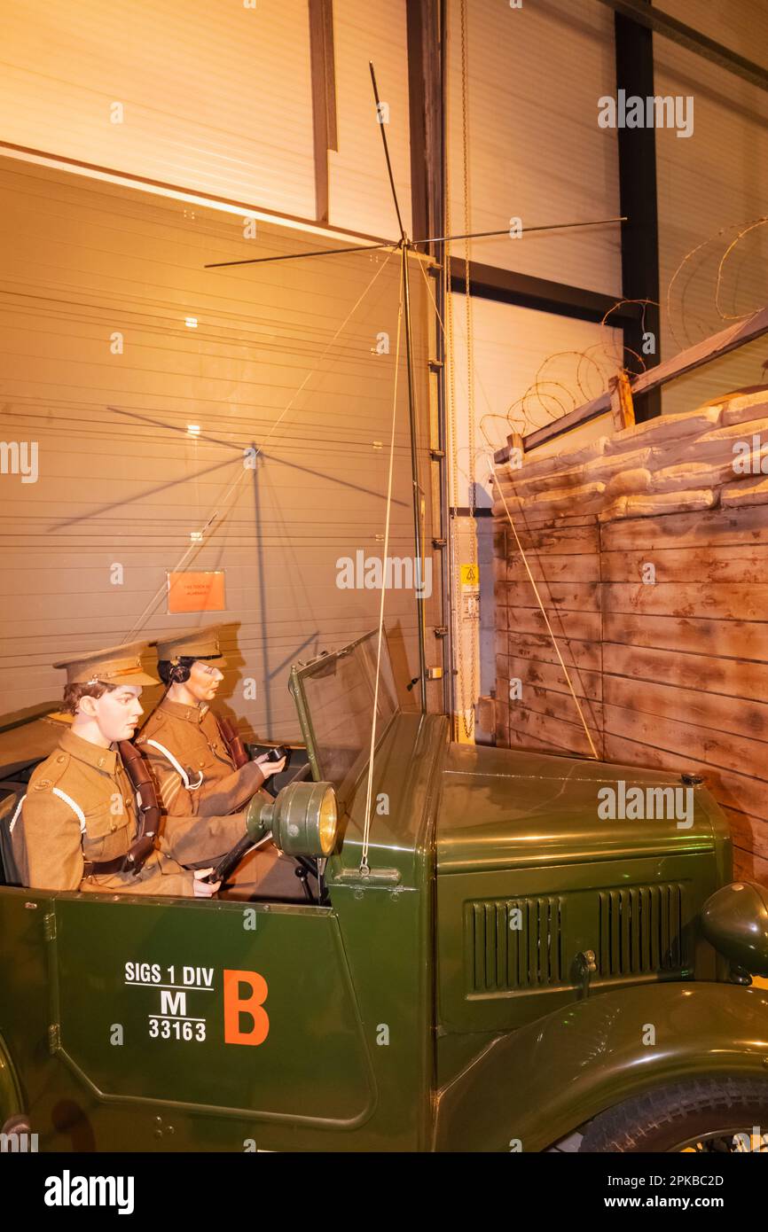 England, Dorset, Blandford Forum, Royal Signals Museum, Interior ...