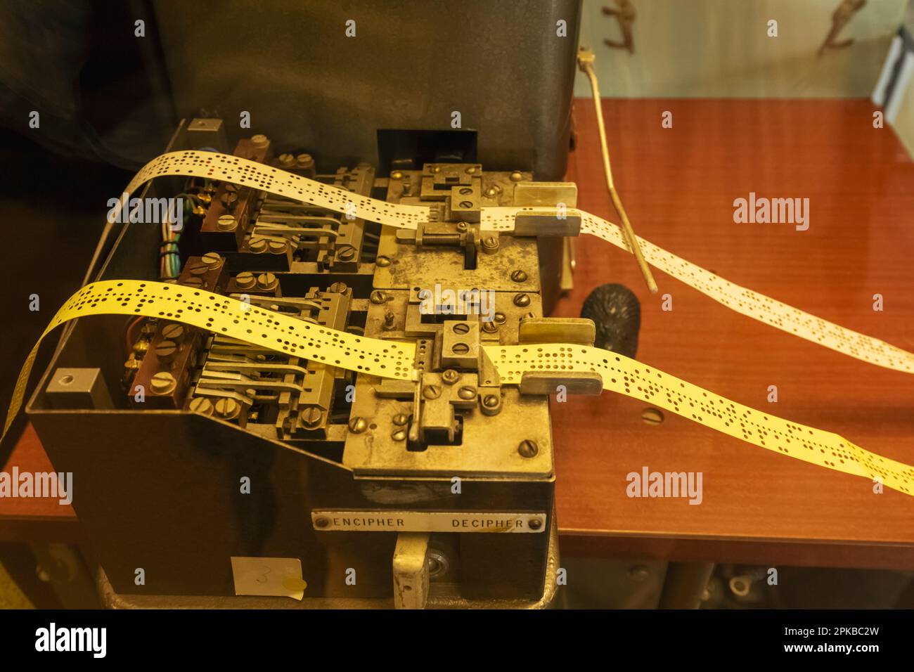 England, Dorset, Blandford Forum, Royal Signals Museum, Interior ...