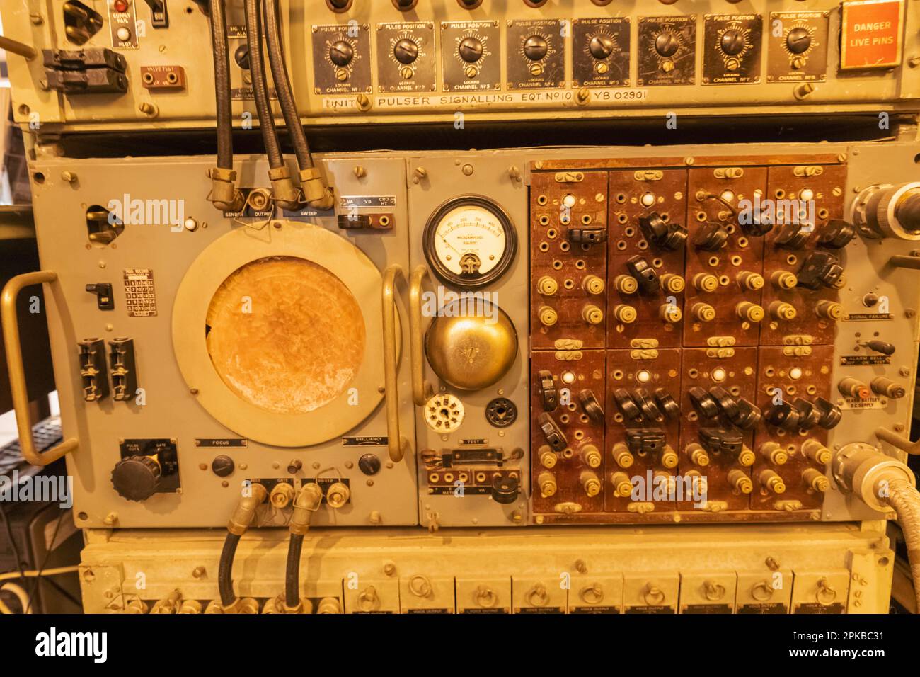 England, Dorset, Blandford Forum, Royal Signals Museum, Interior ...