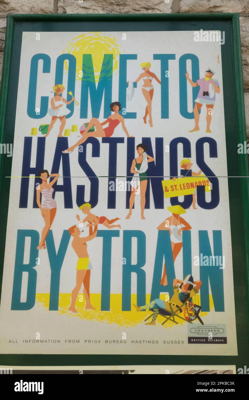 Historical southern railway advertising for hastings hi-res stock ...