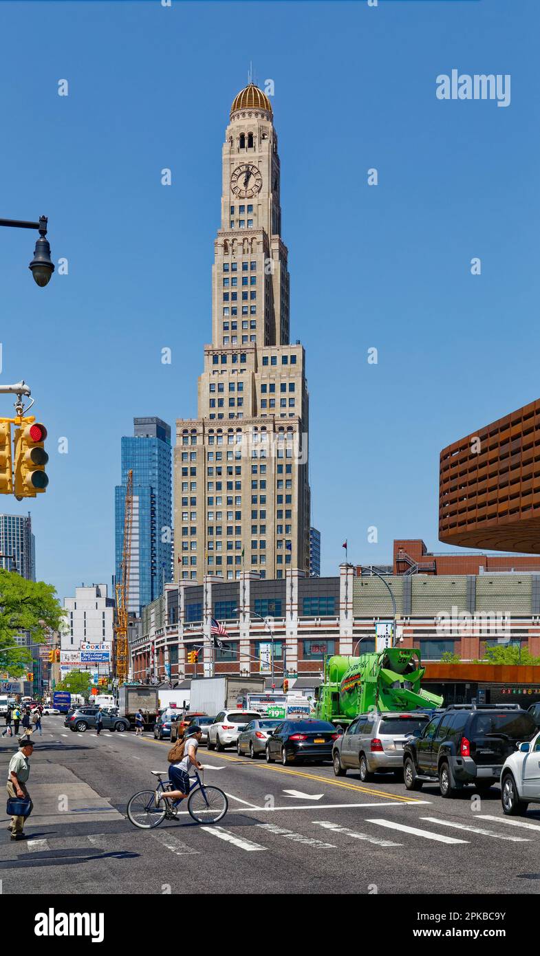 Brooklyn landmark Williamsburgh Savings Bank Tower is a brick and terra ...