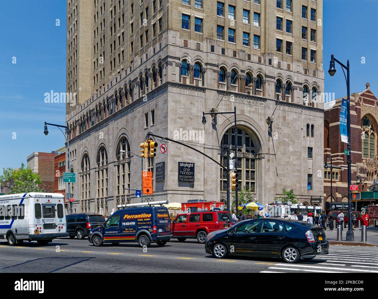 Brooklyn landmark Williamsburgh Savings Bank Tower is a brick and terra ...