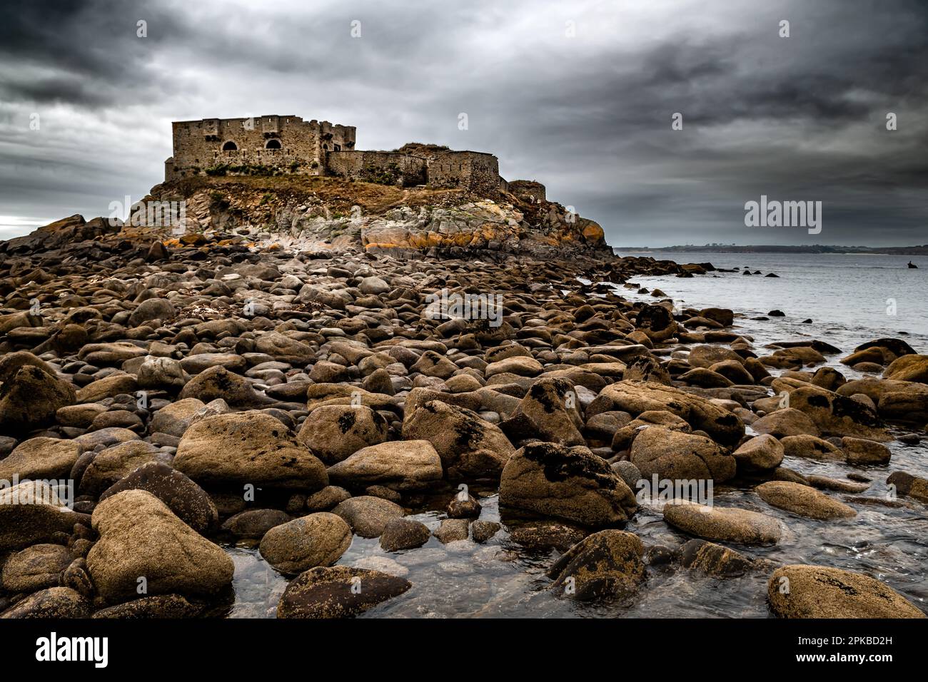 Fort L'Ilette At Village Le Conquet At The Finistere Atlantic Coast In ...