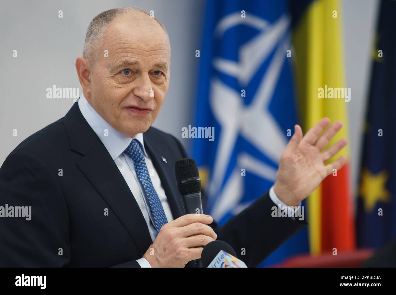 Bucharest, Romania. 6th Apr, 2023: Mircea Geoana, NATO Deputy Secretary ...