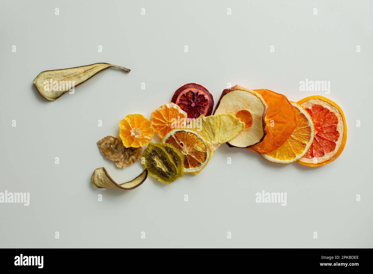 A set of various fruits - candied fruits. Dessert as a gift Stock Photo ...