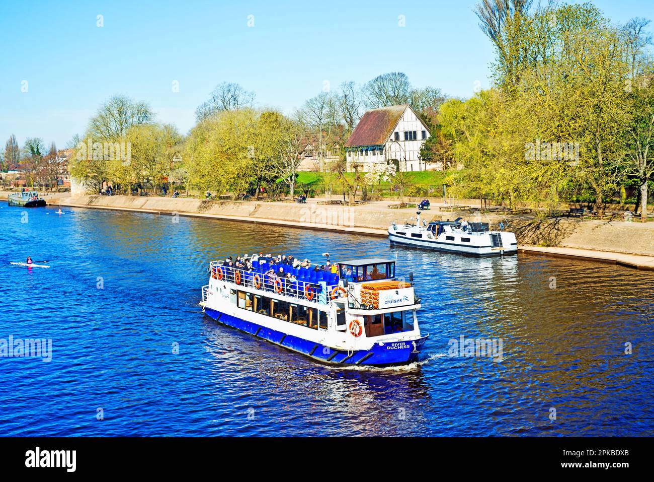 City River Cruise Boat, River Ouse, Lendal, York, Yorkshire, England ...