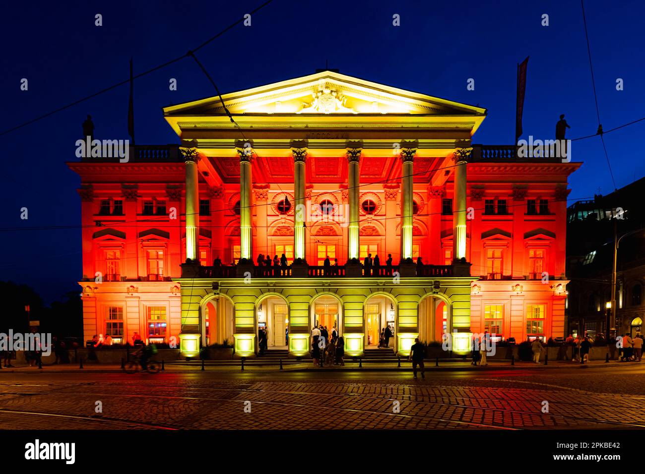 Wroclaw, Poland - June 2022: Wroclaw Opera House illuminated with ...