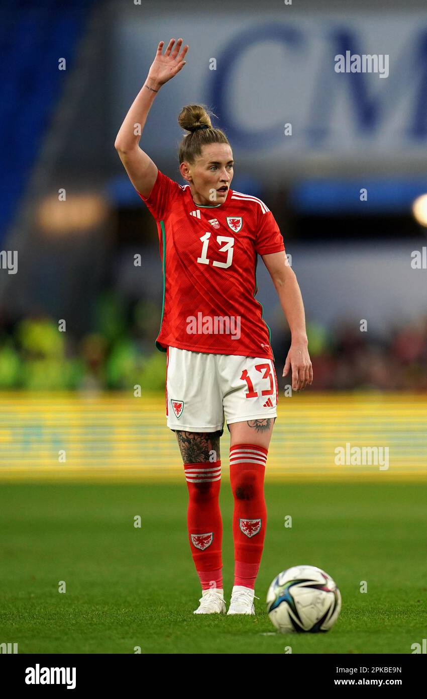 Wales' Rachel Rowe during the Women's International Friendly at Cardiff ...