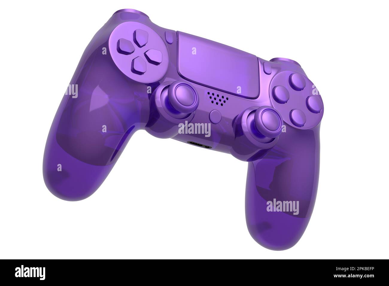 Realistic video game joystick in trendy style glassmorphism or frosted ...