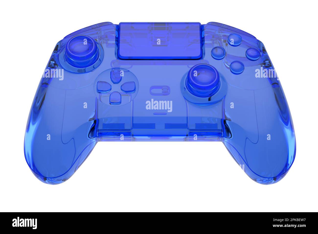 Realistic video game joystick in trendy style glassmorphism or frosted ...