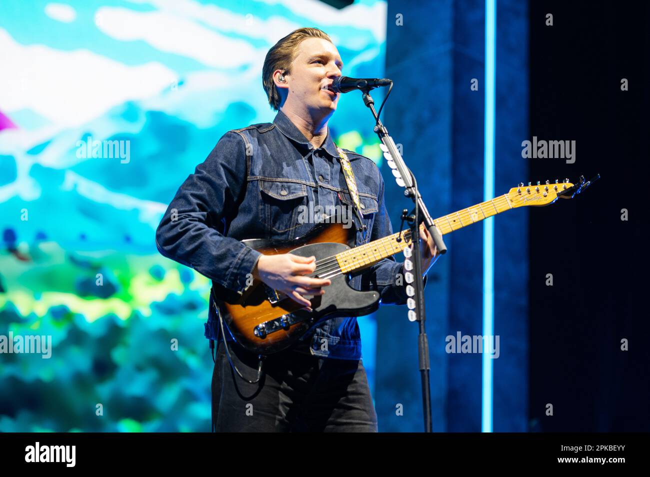 London, UK. 6th Apr 2023. Singer George Ezra performs on stage at The ...