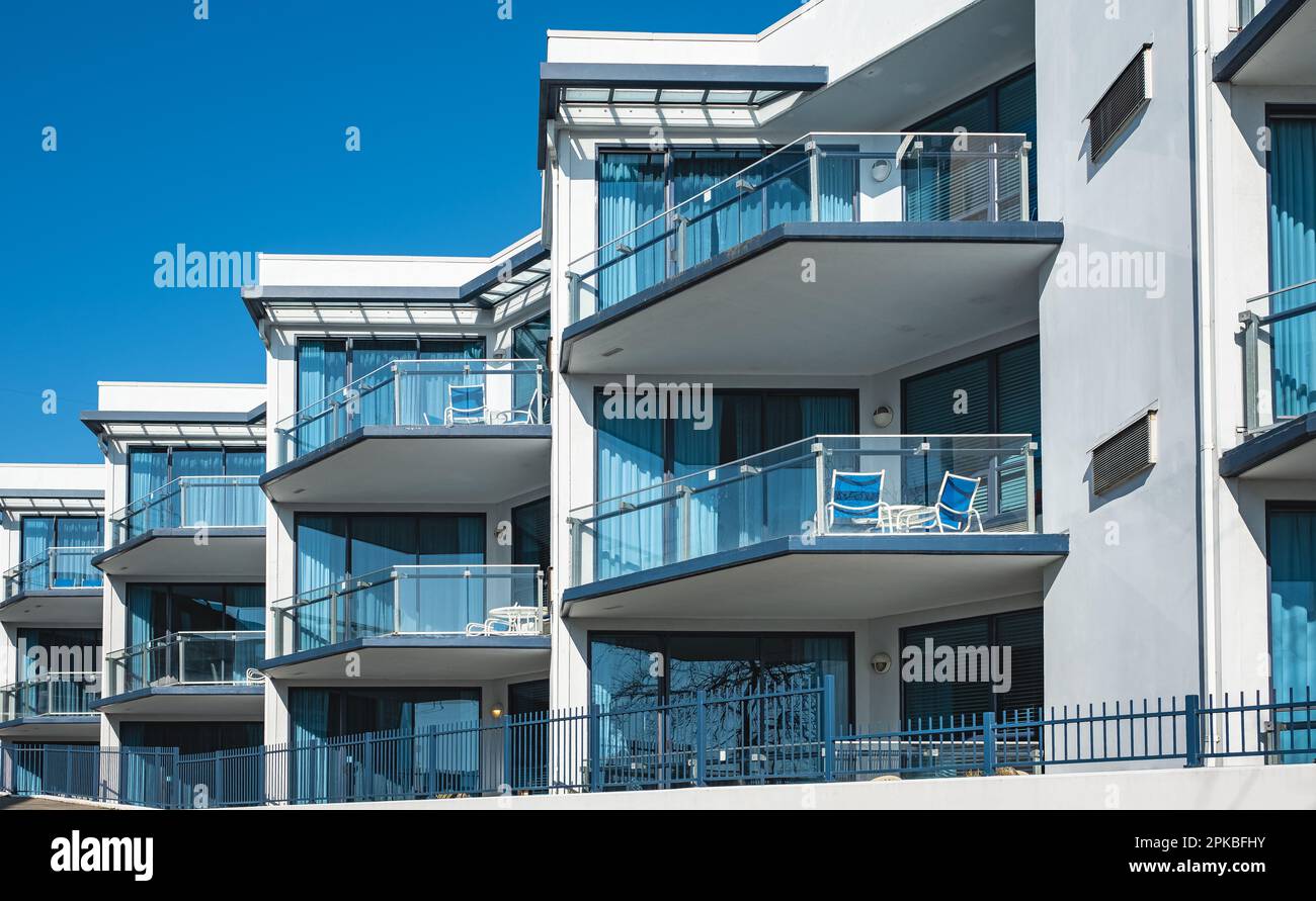 New residential townhouses. Modern apartment buildings in Canada ...