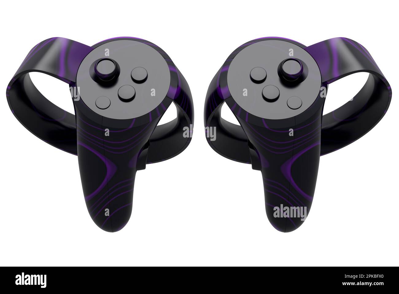 Virtual reality controllers for online gaming with seamless wavy ...