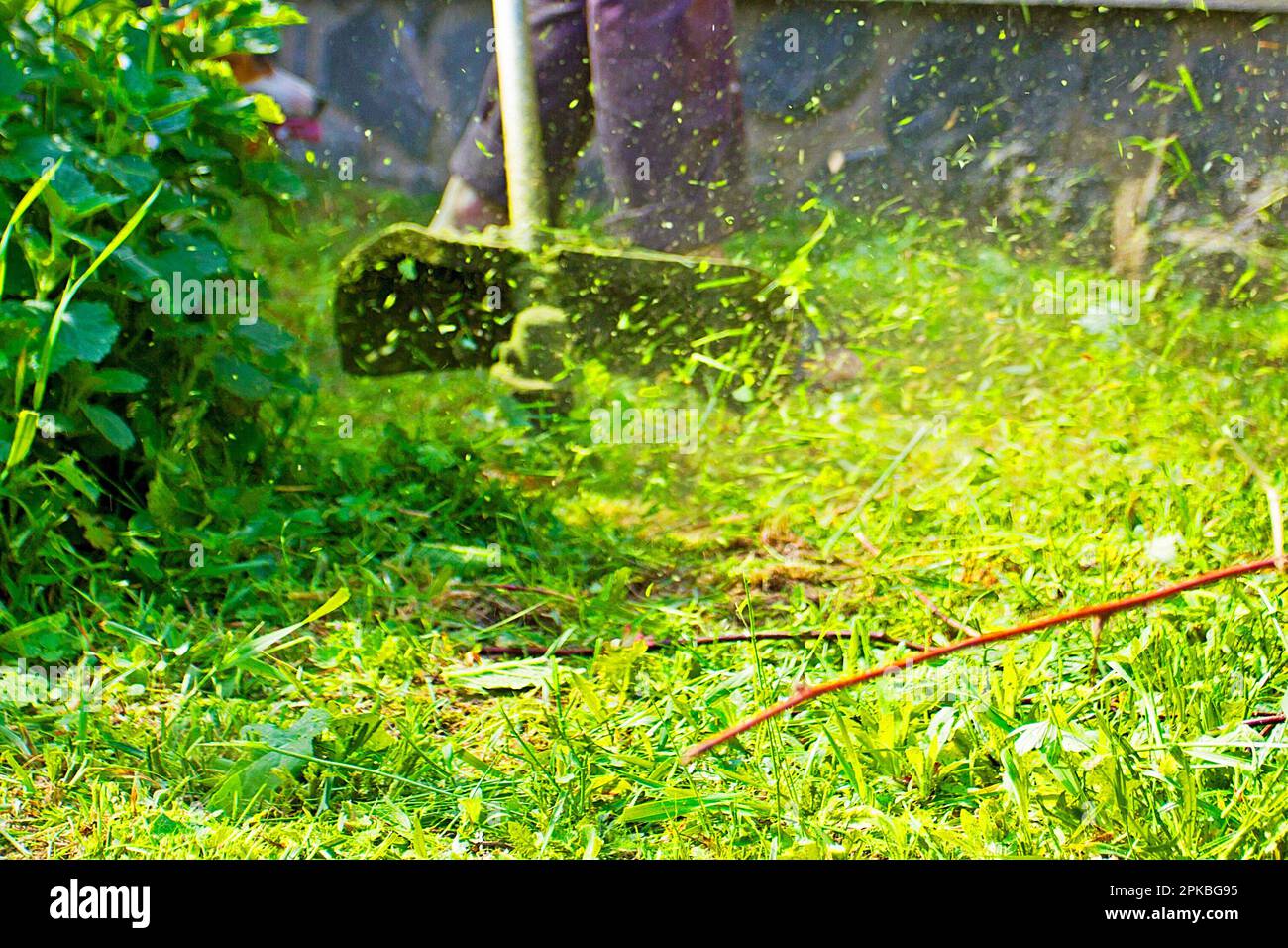 Trimmermow grass hi-res stock photography and images - Alamy