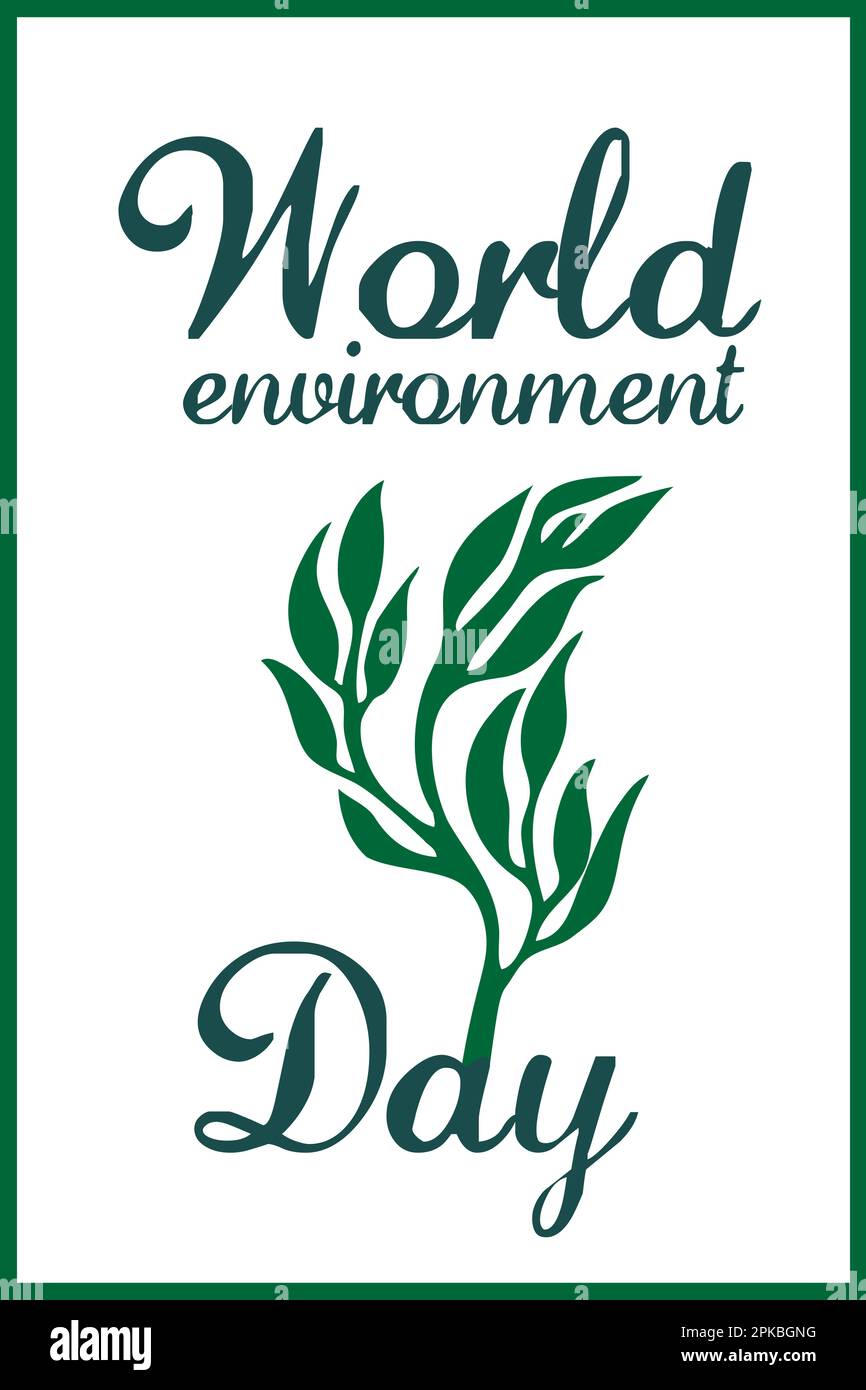 World Environment Day logo with framed font Stock Photo - Alamy