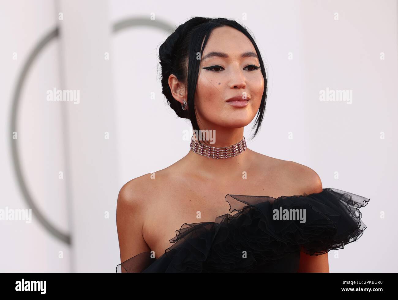 VENICE, ITALY - SEPTEMBER 05: Korlan Madi attends the "Don't Worry ...