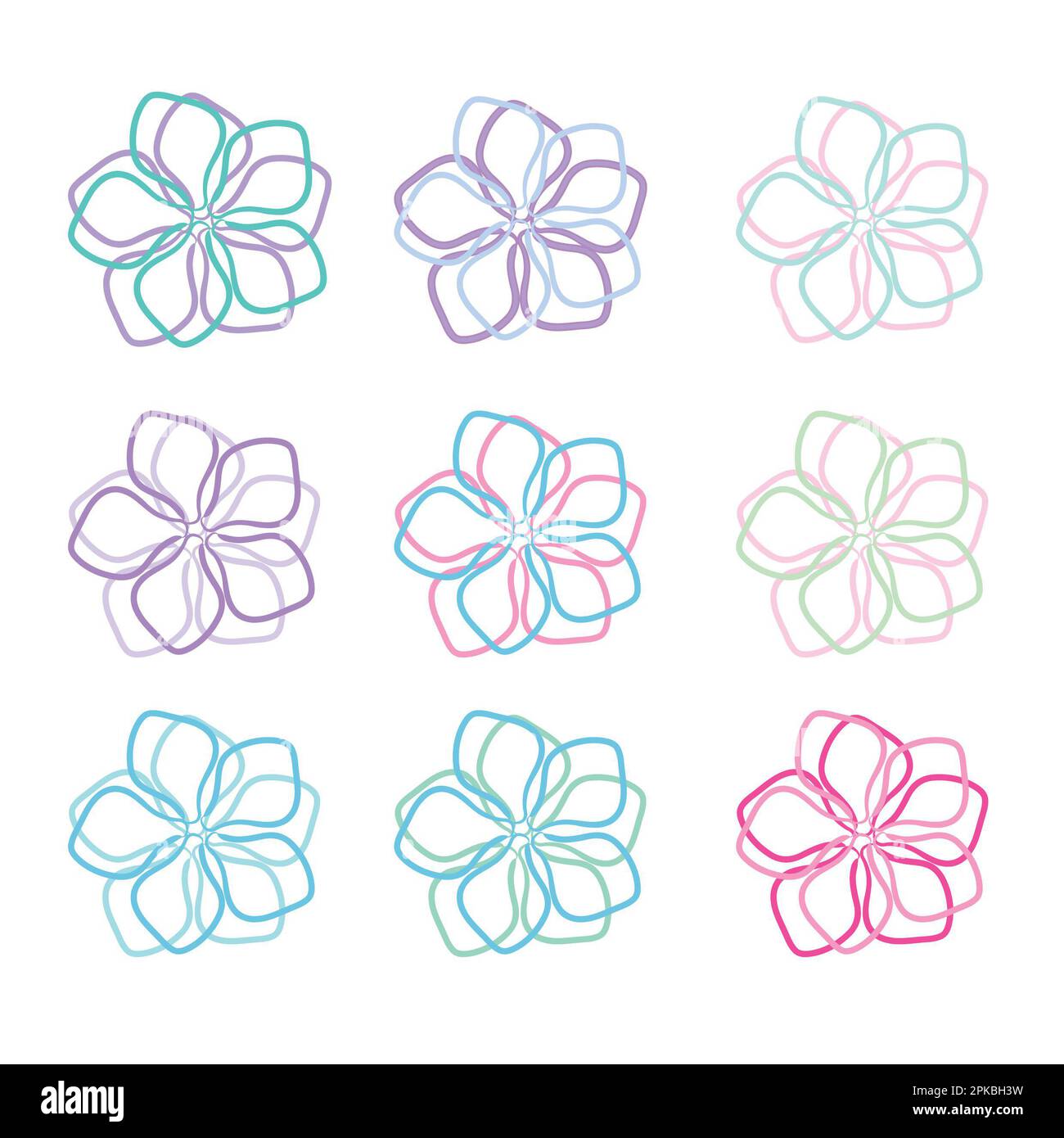 Linear petals hi-res stock photography and images - Alamy