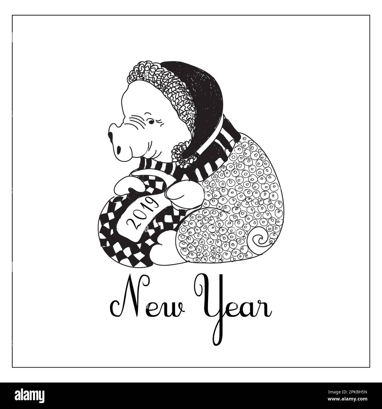 New year card funny Cut Out Stock Images & Pictures - Alamy
