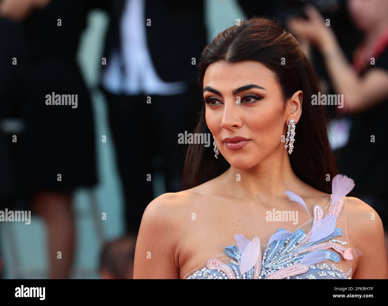 VENICE, ITALY - SEPTEMBER 05: Giulia Salemi attends the "Don't Worry ...