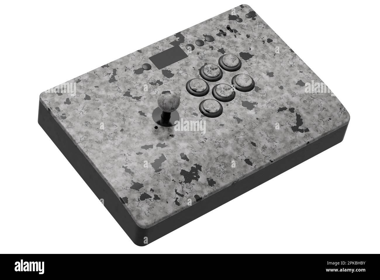 Vintage arcade stick with joystick and tournament-grade buttons with ...