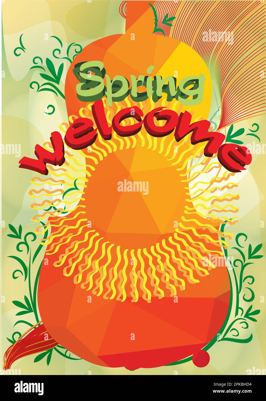 welcome spring and music Stock Photo - Alamy