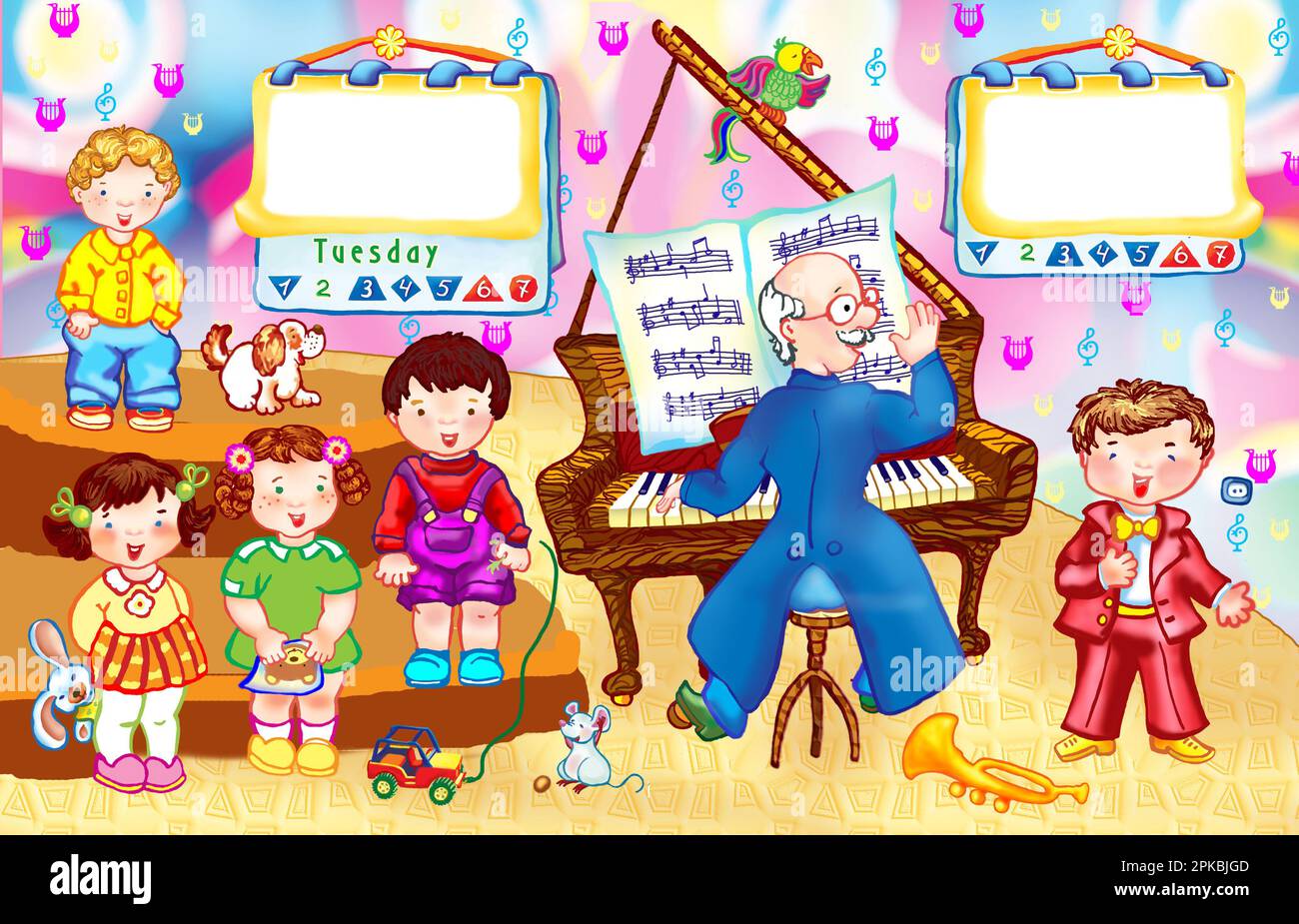 Children's days of the week Tuesday Stock Photo - Alamy