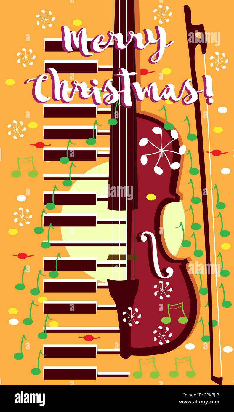 Musical christmas posterposter hi-res stock photography and images - Alamy
