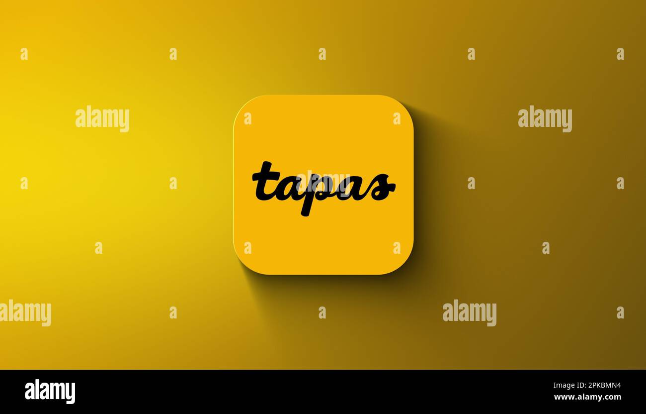 Agadir, Morocco - April, 2023: Tapas Logo in a Gradient Background Stock Photo - Alamy