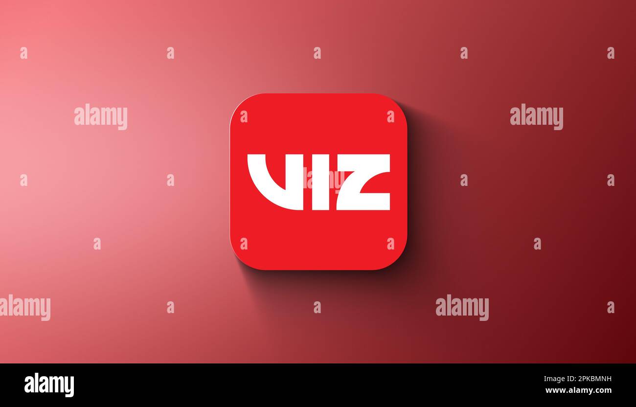 Agadir, Morocco - April, 2023: Viz Logo in a Gradient Background Stock ...