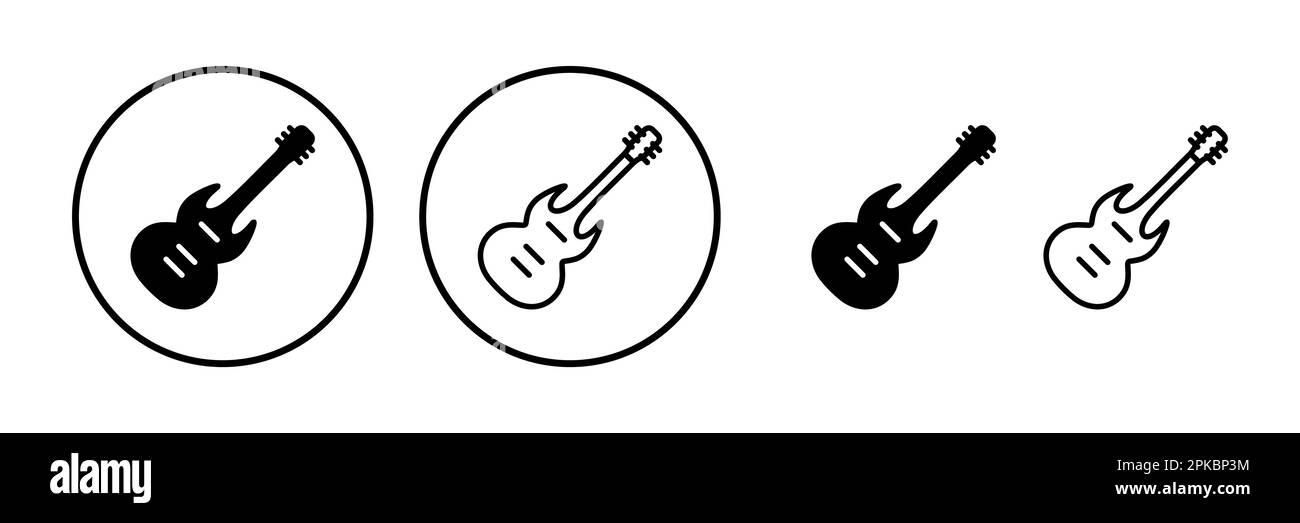 Guitar icon vector. musical instrument sign Stock Vector Image & Art ...