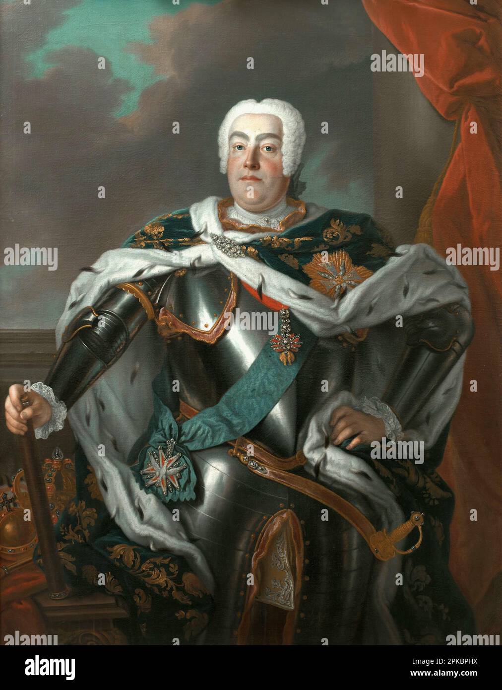 Portrait of Augustus III of Poland after 1733 by Louis de Silvestre ...