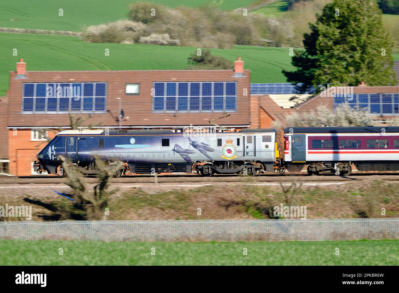 Class 91110 battle of britain memorial locomotive hi-res stock ...