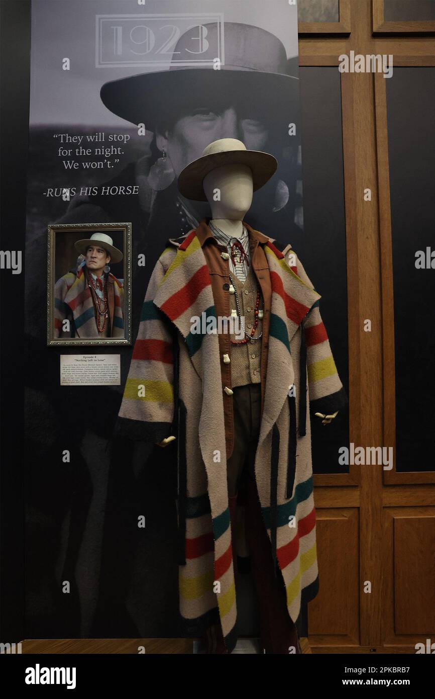 New York, NY, USA. 6th Apr, 2023. A costume worn by Michael Greyeyes ...