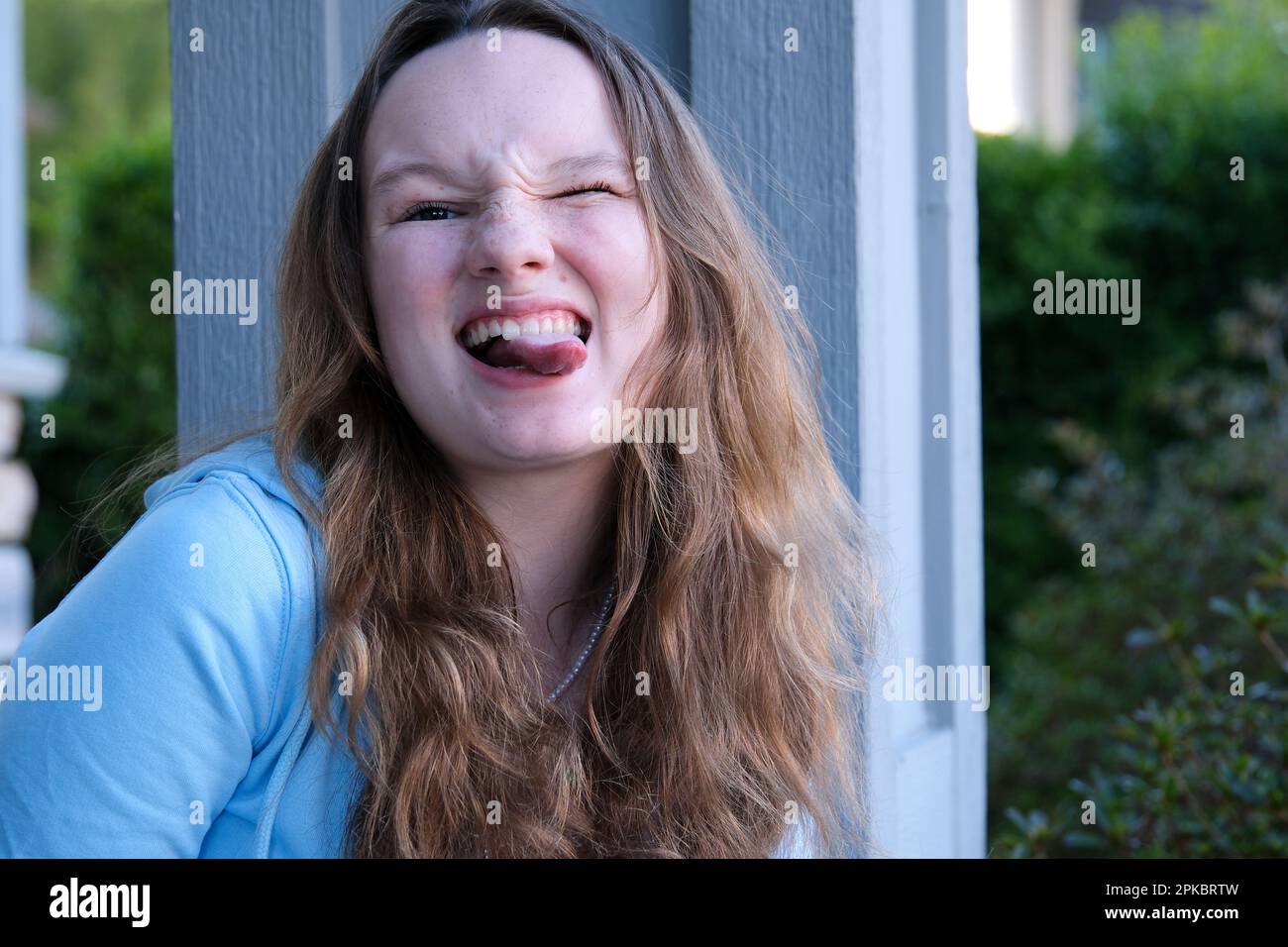 The woman showing facial expressions feeling displease. High quality ...