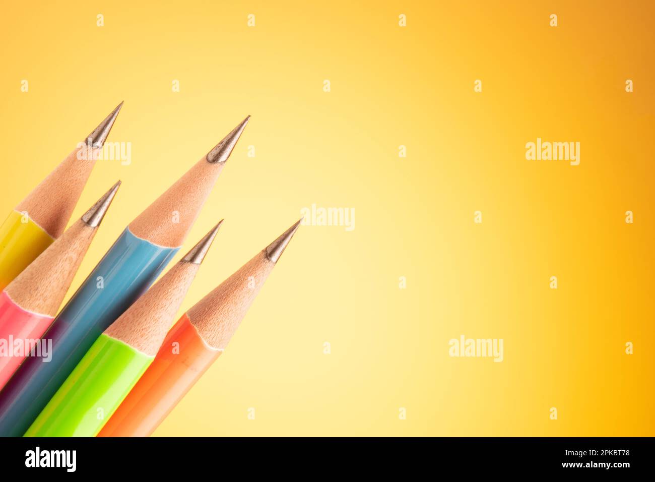 Set of sharp pencil close up view Stock Photo - Alamy