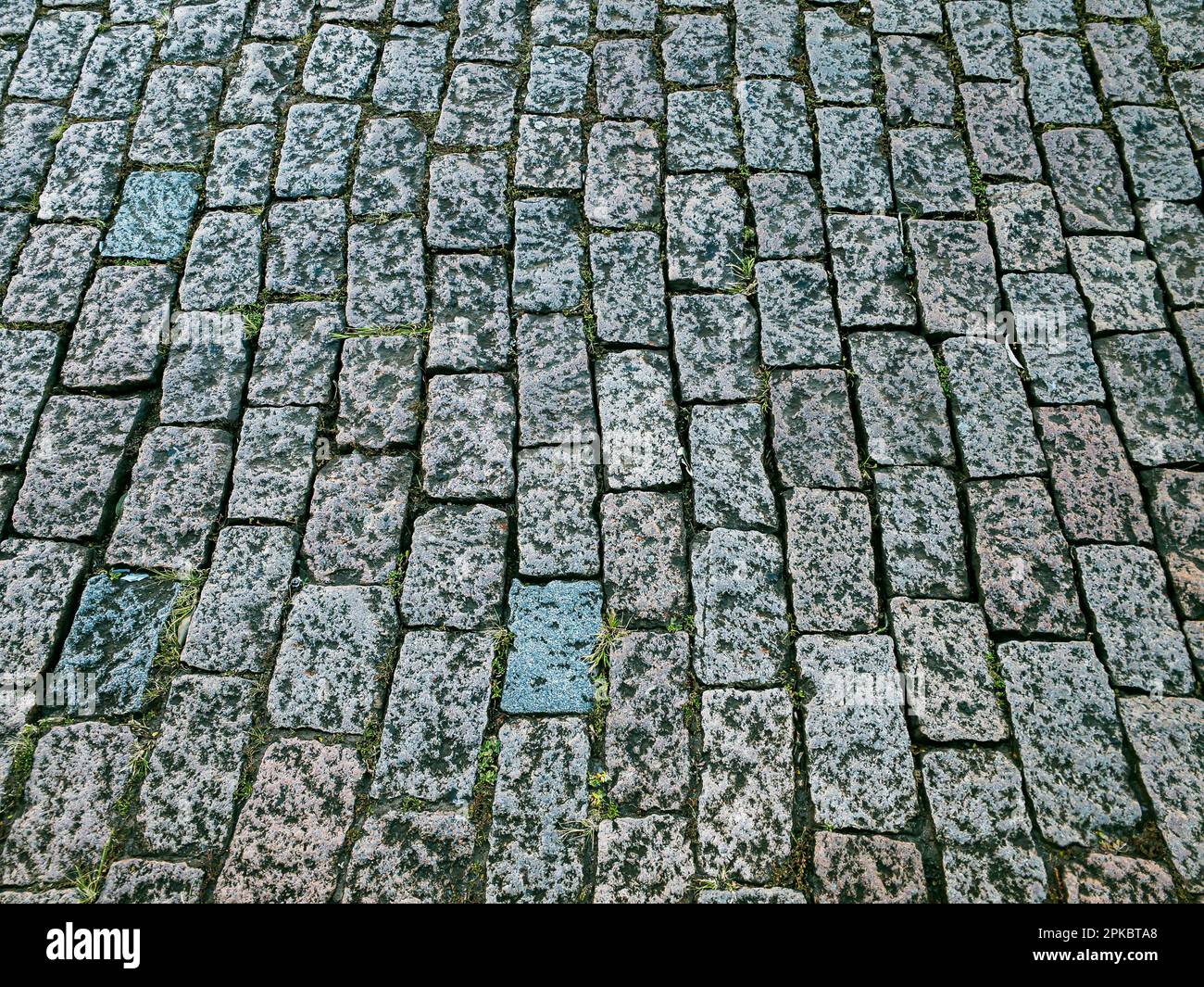 Stone pavement in perspective Stock Photo - Alamy