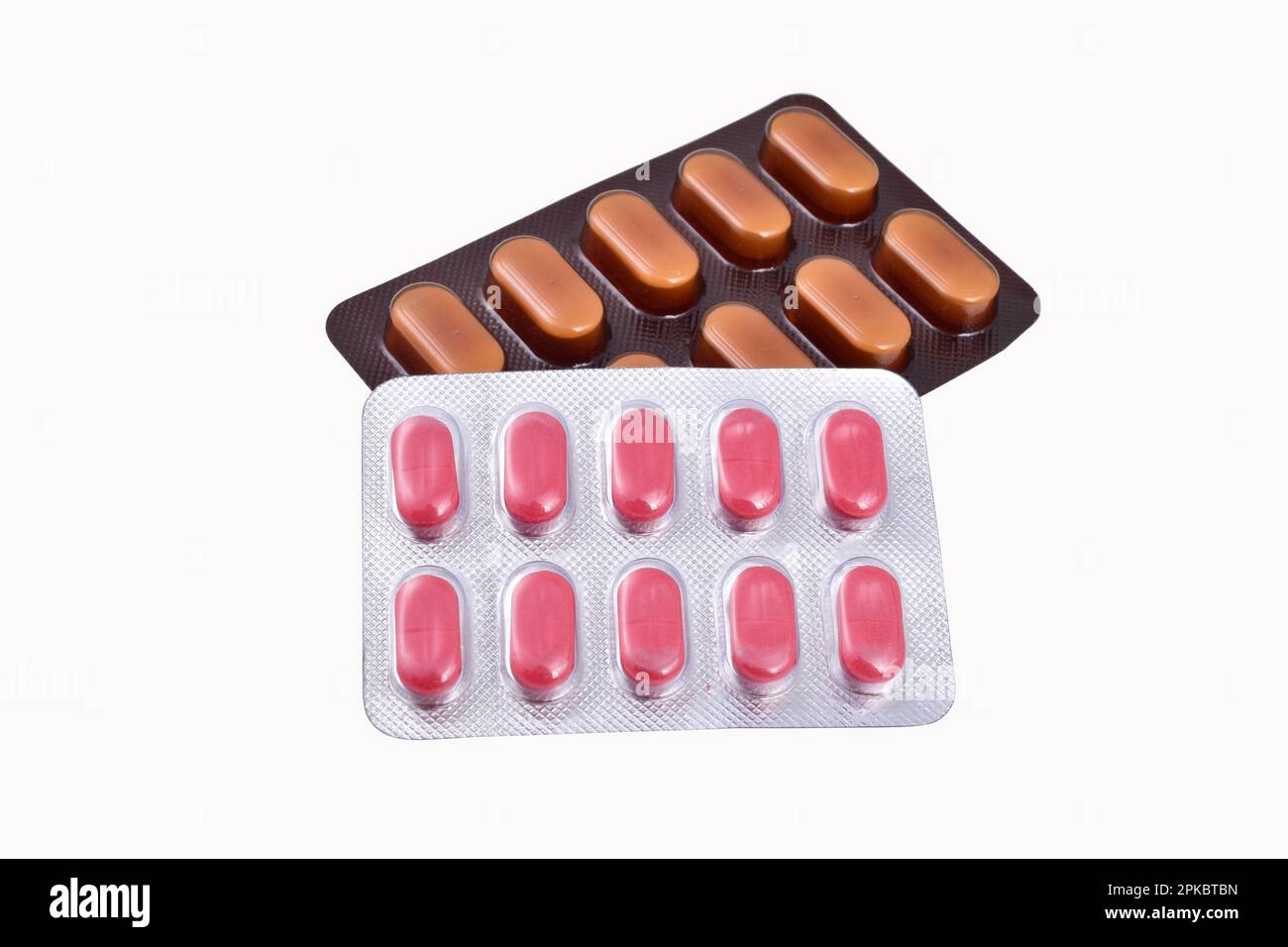 Medicine pack isolated on white background with clipping path Stock ...