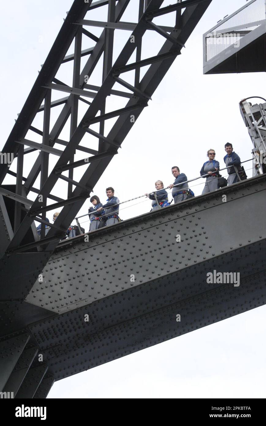 Sydney Harbour Bridge is covered in grass for the 'Breakfast On the ...